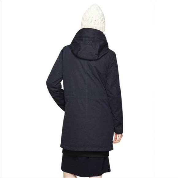 Aritzia | Jackets & Coats | Tna Aritzia Navy Vanda Long Parka Shell ...